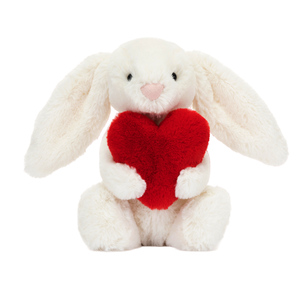Jellycat Bashful Red Love Heart Bunny Soft Toy - Little | About Living