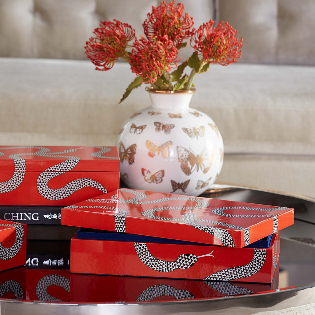 Jonathan Adler | Eden Snakes Lacquer Box - Large – About Living