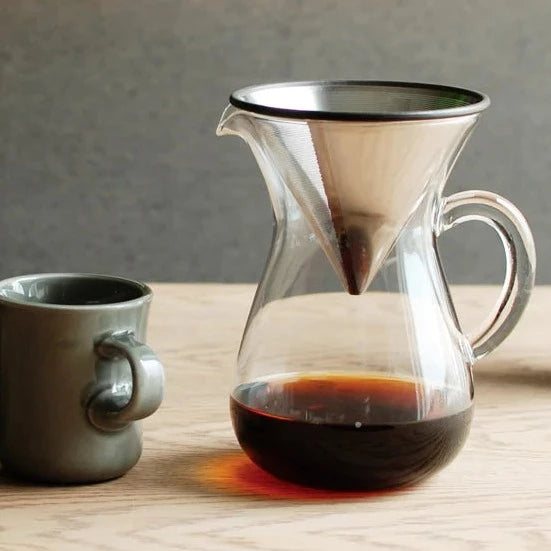 Kinto SCS Coffee Carafe Set - Stainless Steel (600ml) | About Living
