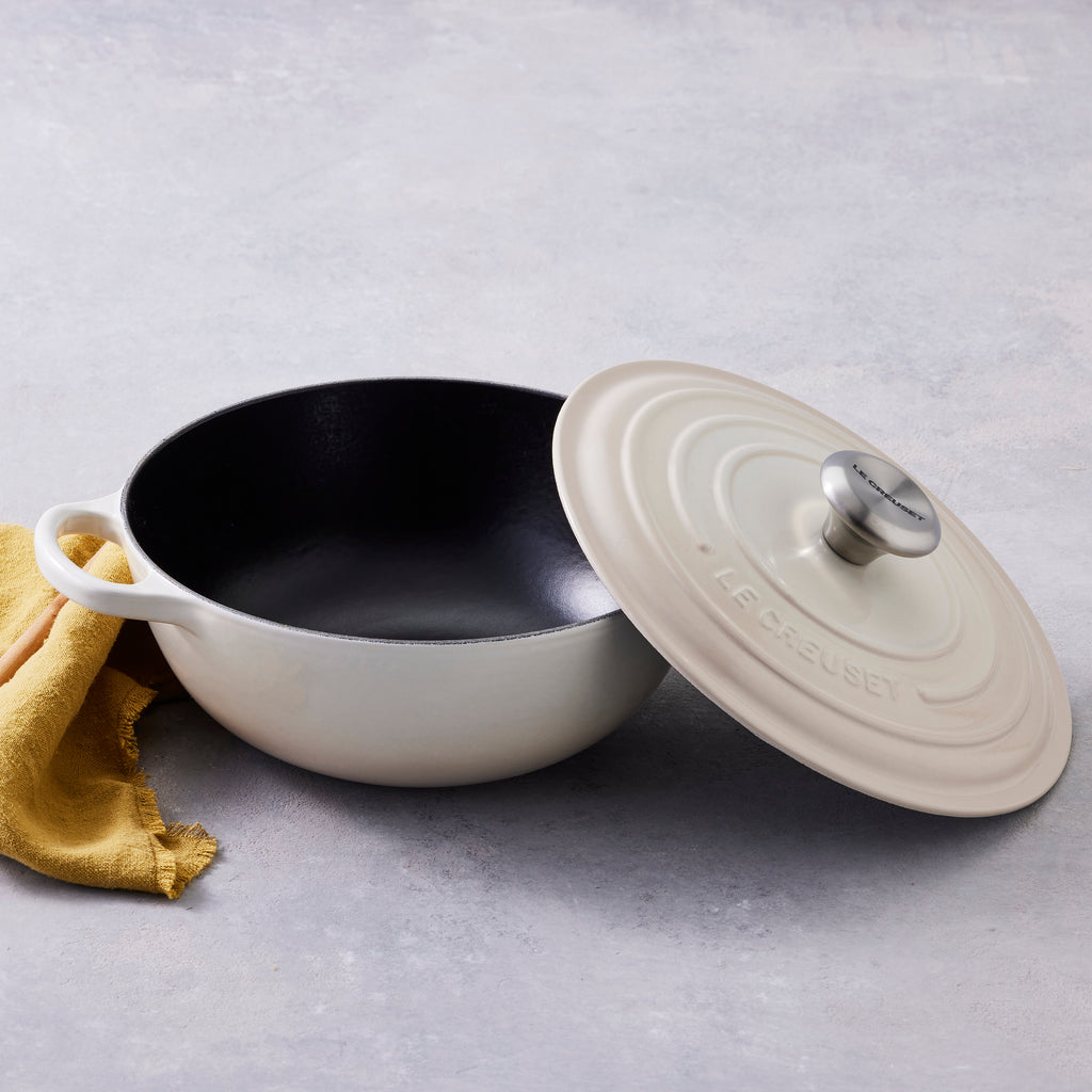 Le Creuset Signature Cast Iron Soup Pot - Meringue (24cm) | About Living