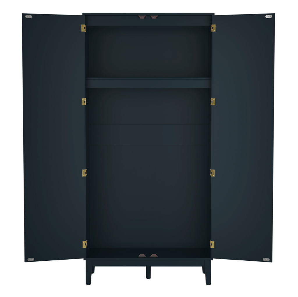 LPD | Bordeaux 2 Door Wardrobe - Blue/Natural – About Living