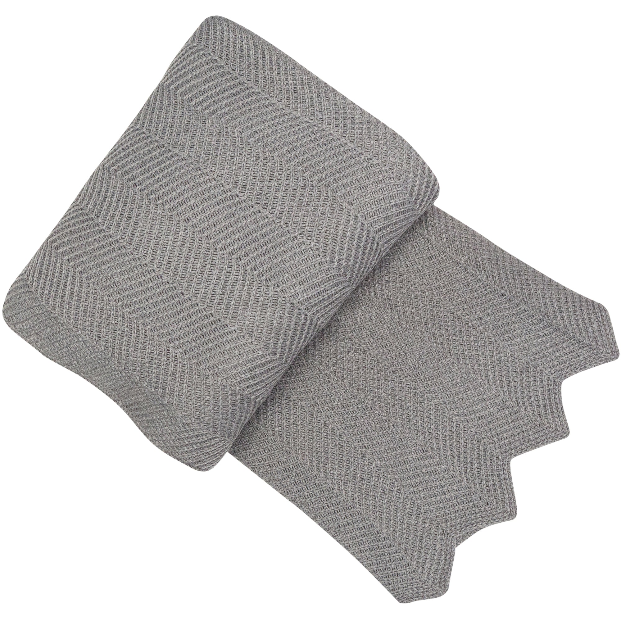 Buy Malini 130x180cm Slate Herringbone Acrylic Throw | About Living