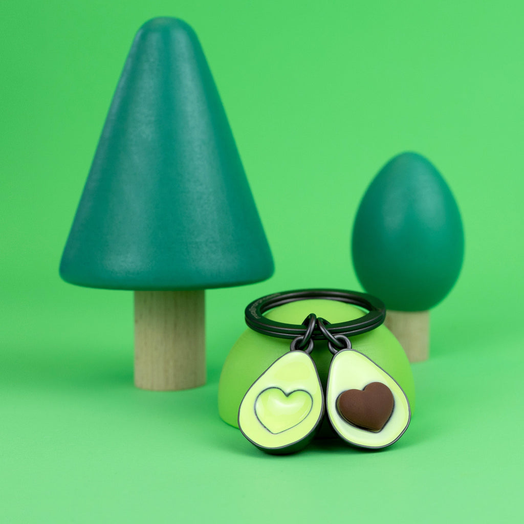Metalmorphose | Avocado Heart Keyring - Green – About Living