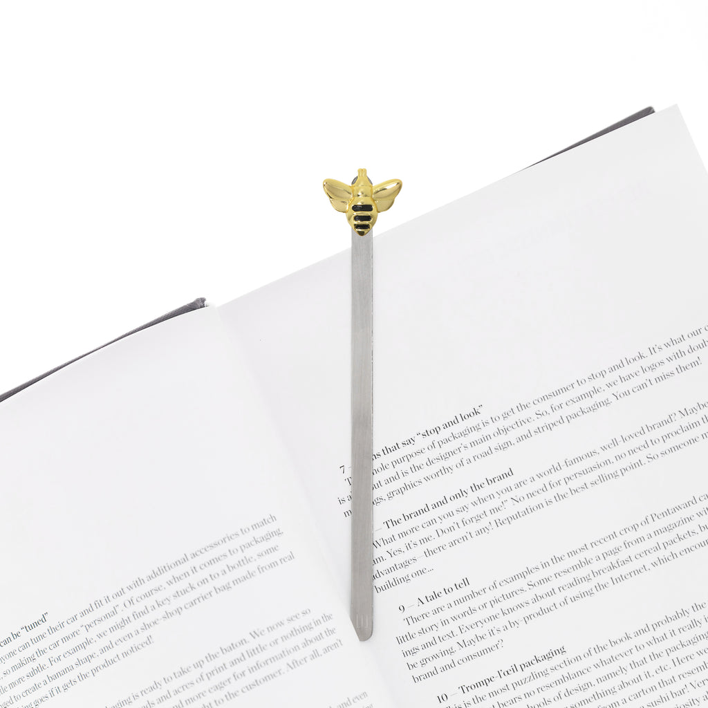 Buy Metalmorphose Bee Bookmark | Black & Gold | About Living