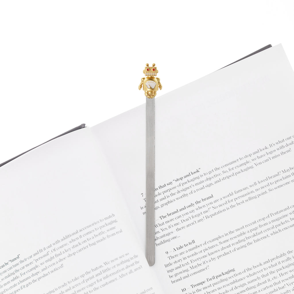 Buy Metalmorphose Robot Bookmark | Pearl Gold | About Living