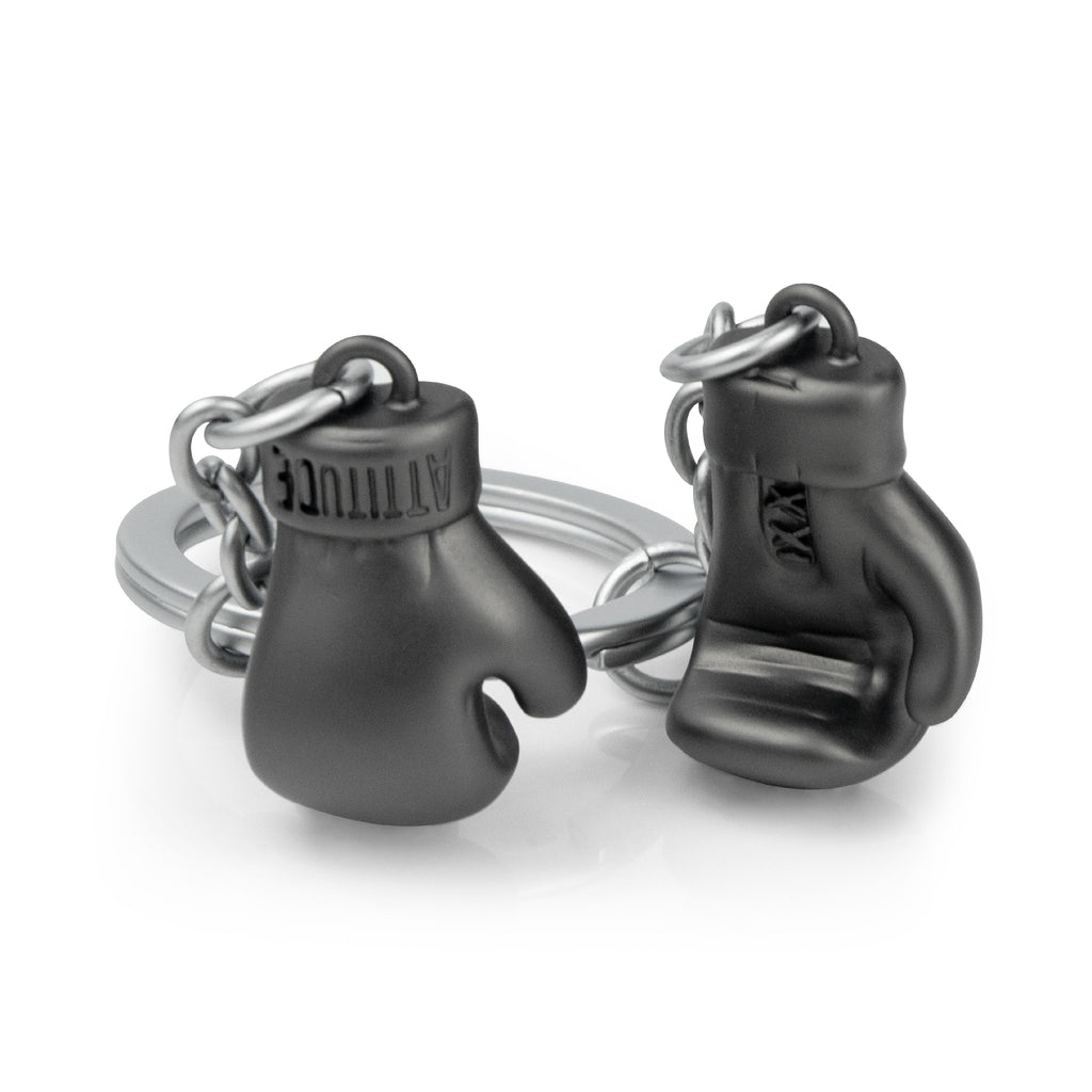 Metalmorphose | Boxing Gloves Keyring - Black & Silver – About Living