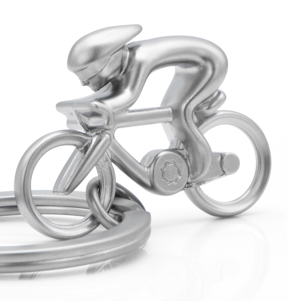 Buy Metalmorphose Silver Cyclist Keyring | About Living