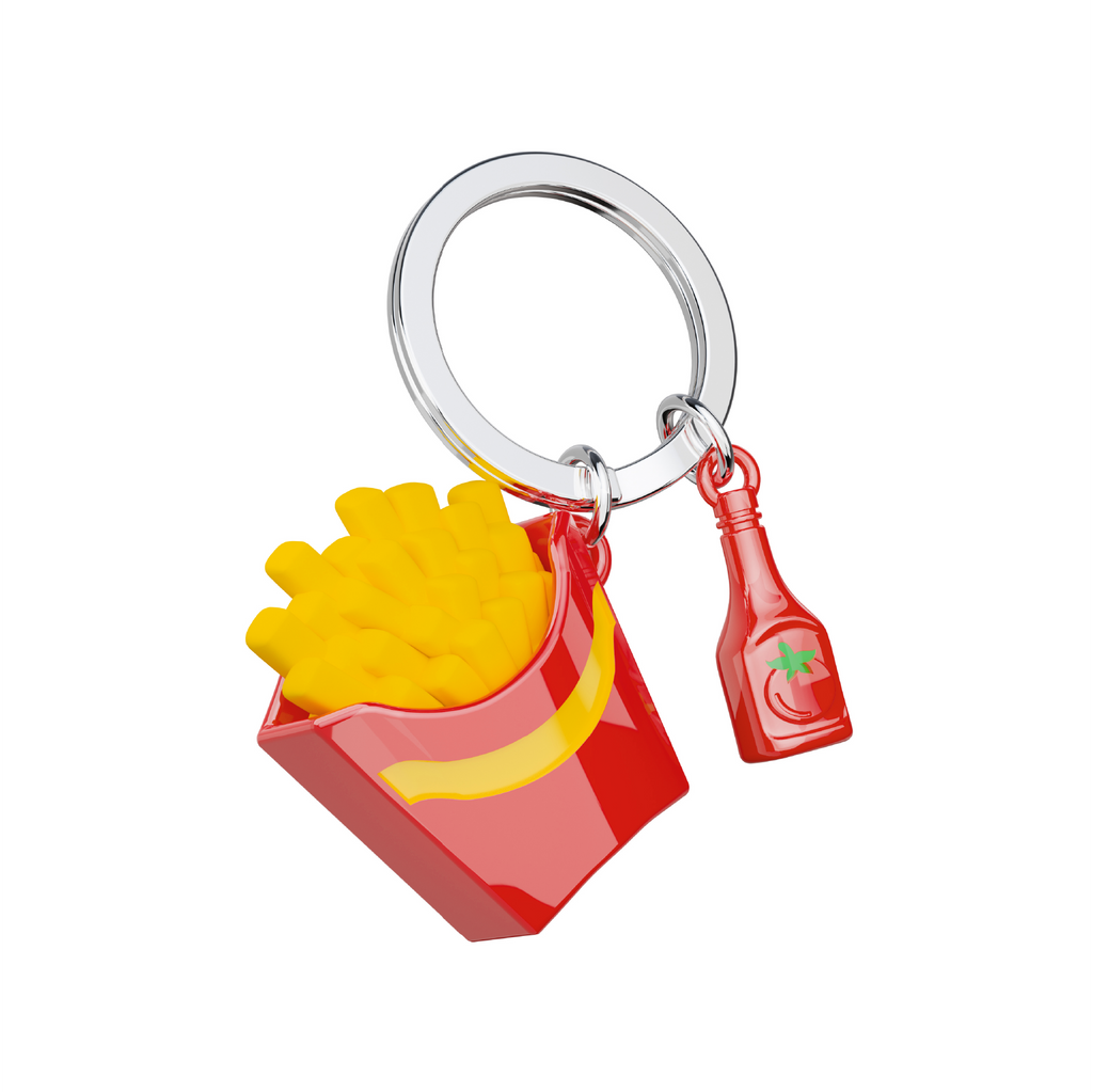 Metalmorphose | French Fries & Ketchup Keyring – About Living