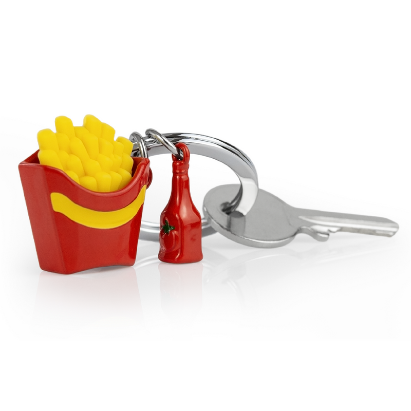 Metalmorphose | French Fries & Ketchup Keyring – About Living