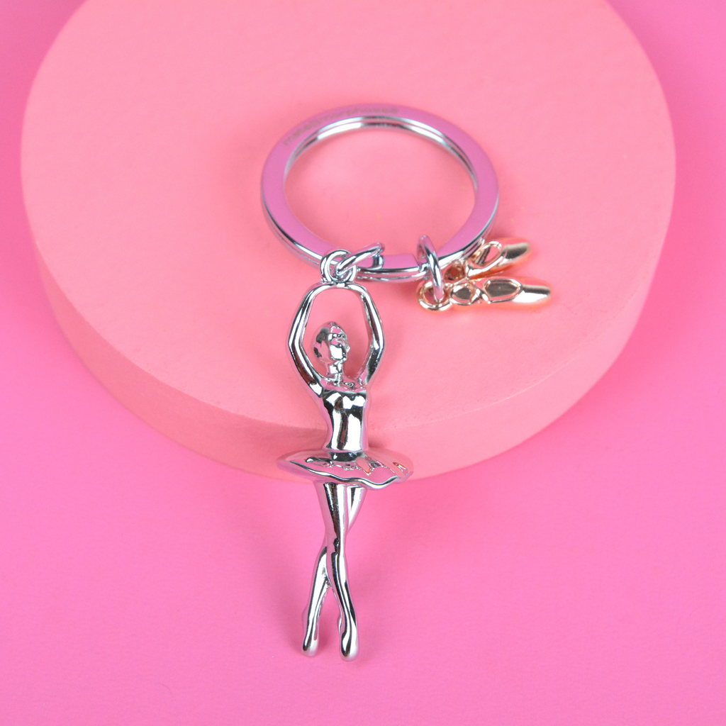 Buy Metalmorphose Ballerina Keyring | Chrome | About Living