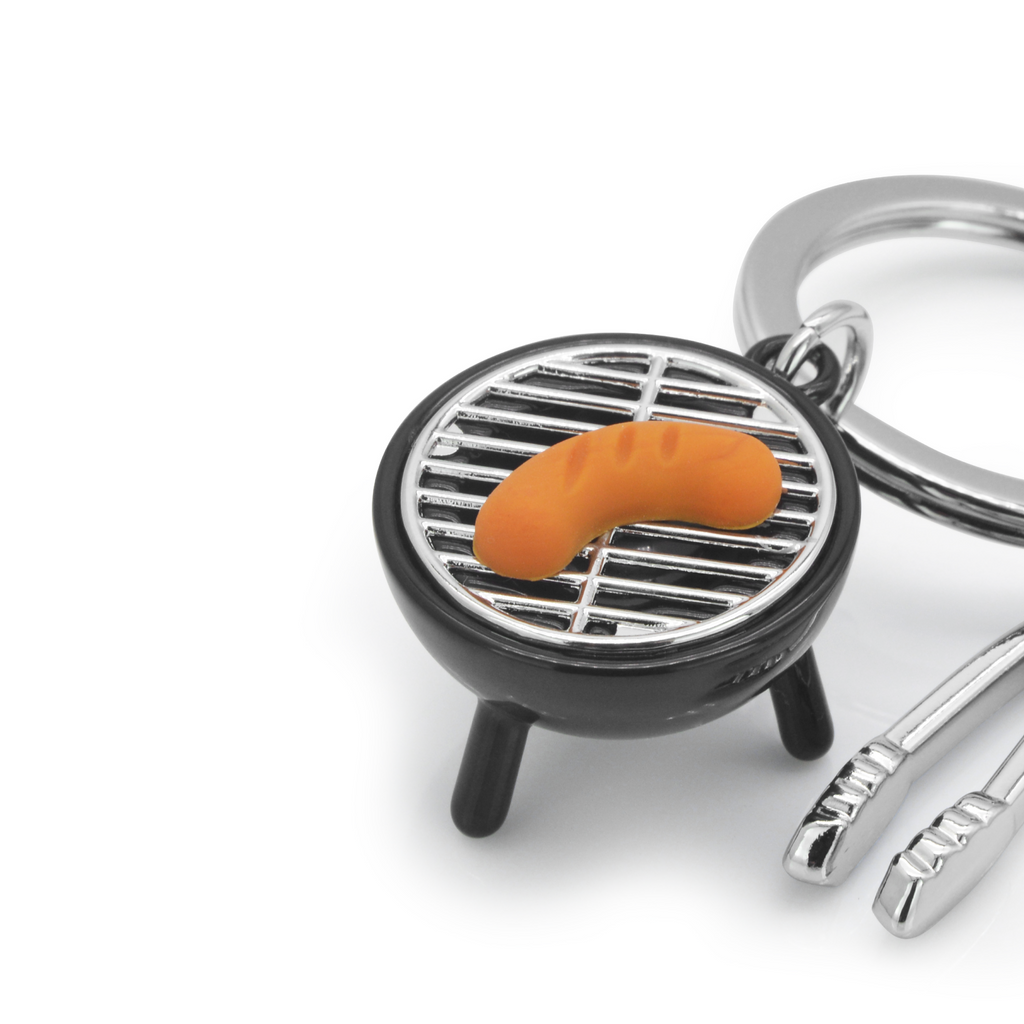 Buy Metalmorphose BBQ Grill Keyring | Black & Chrome | About Living