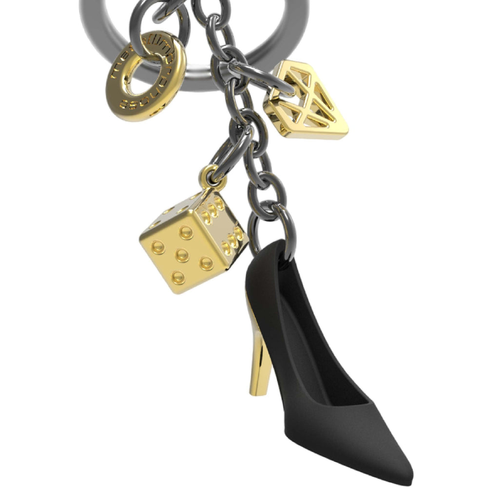 Buy Metalmorphose High Heel Drop Charm Keyring | Black | About Living