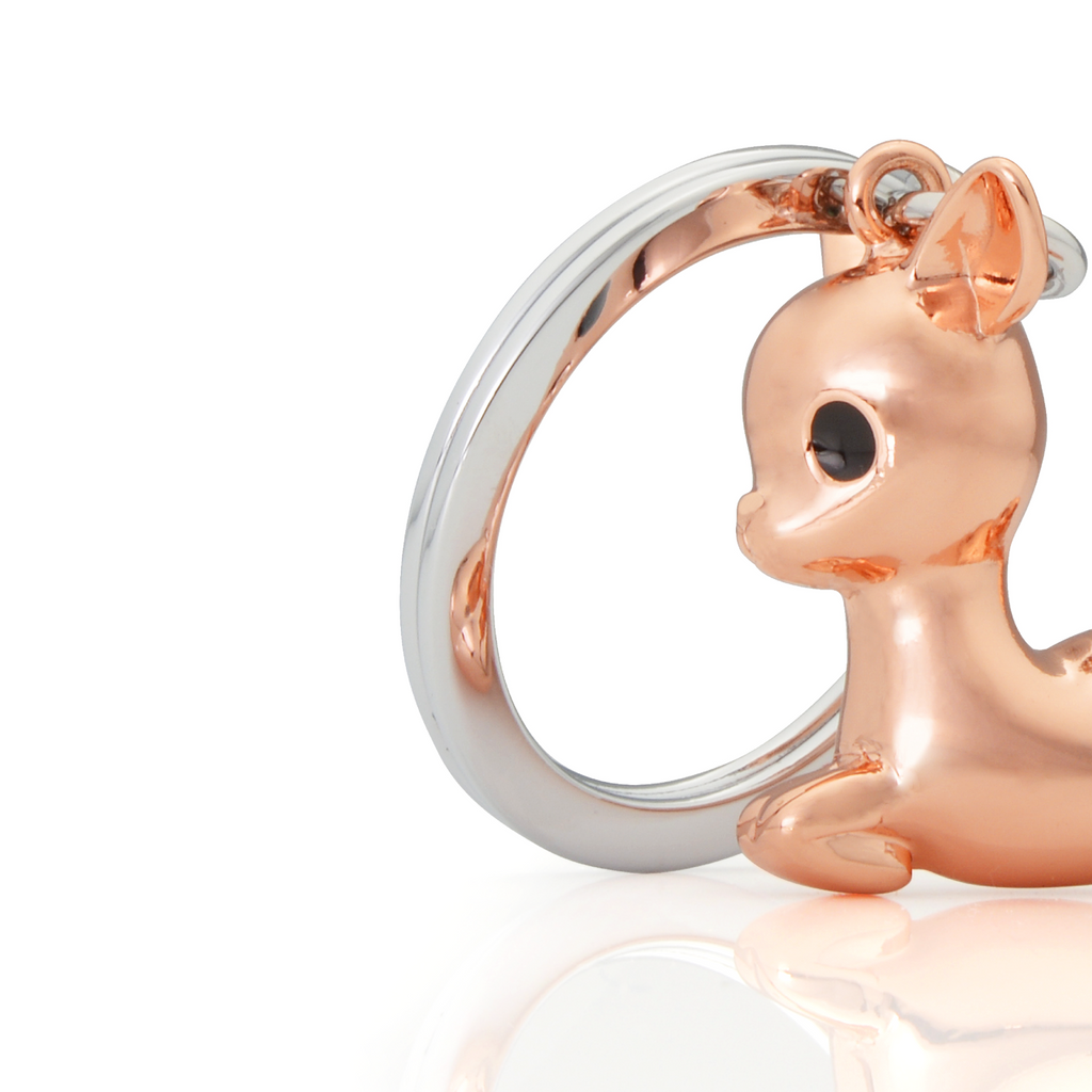Buy Metalmorphose Deer Keyring | Rose Gold | About Living