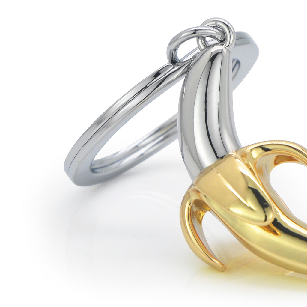 Buy Metalmorphose Banana Keyring | Gold & Chrome | About Living