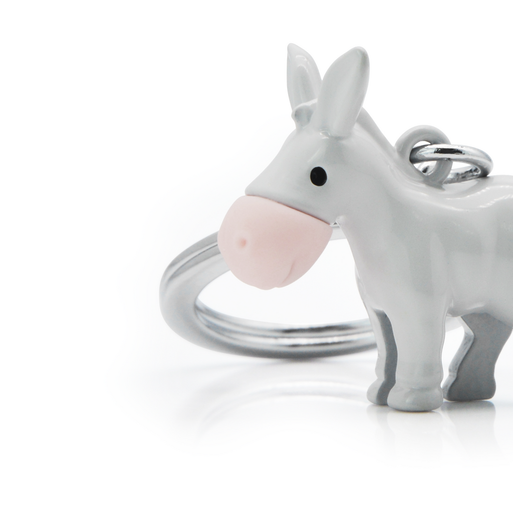 Buy Metalmorphose Donkey Keyring | Grey | About Living