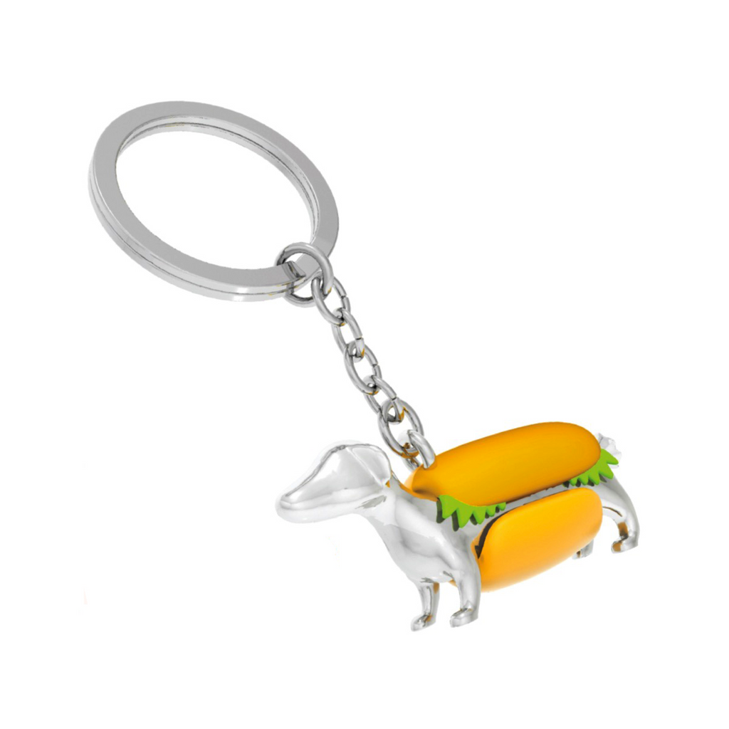 Buy Metalmorphose Hotdog Keyring | About Living
