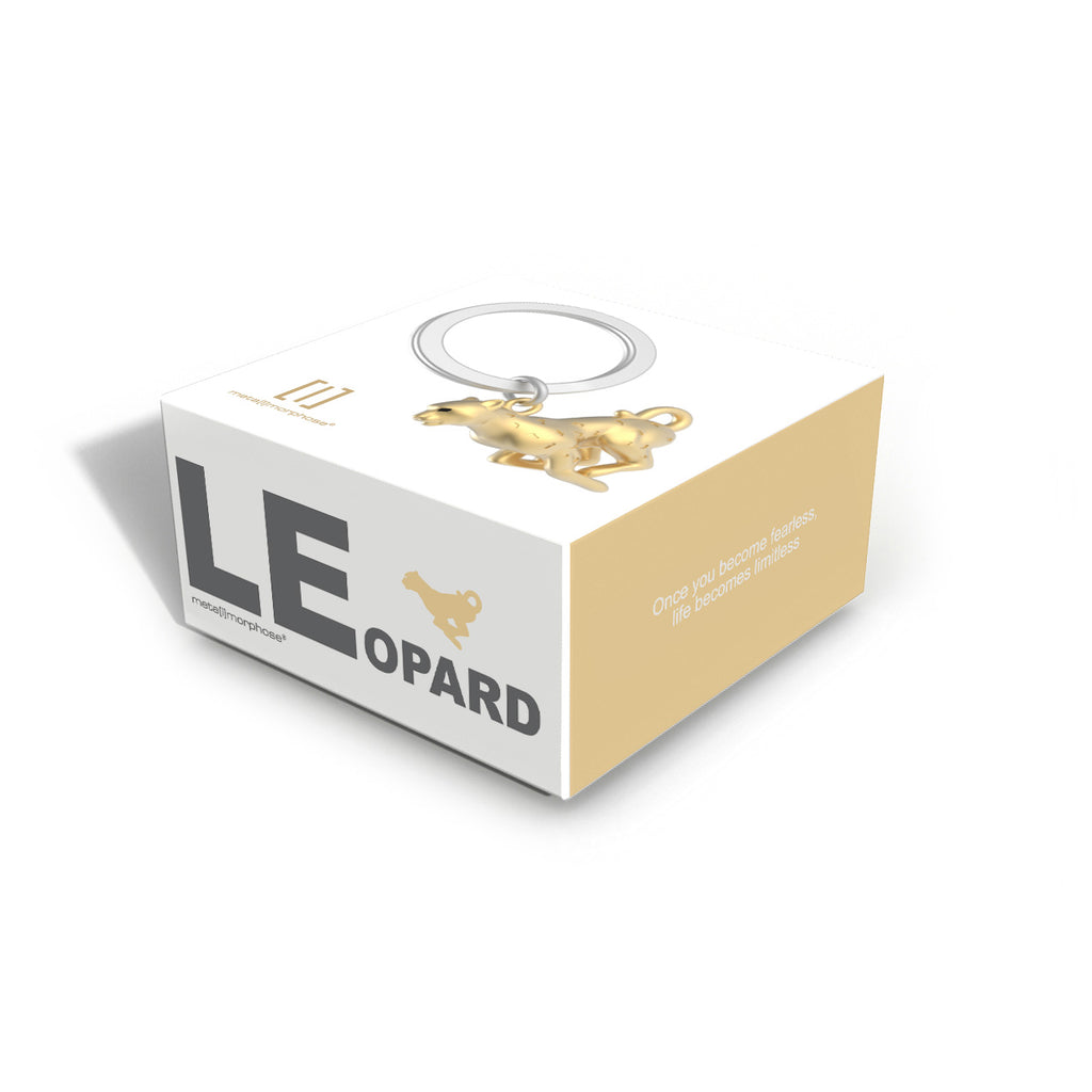 Buy Metalmorphose Pearl Gold Leopard Keyring | About Living