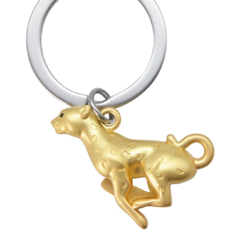Buy Metalmorphose Pearl Gold Leopard Keyring | About Living