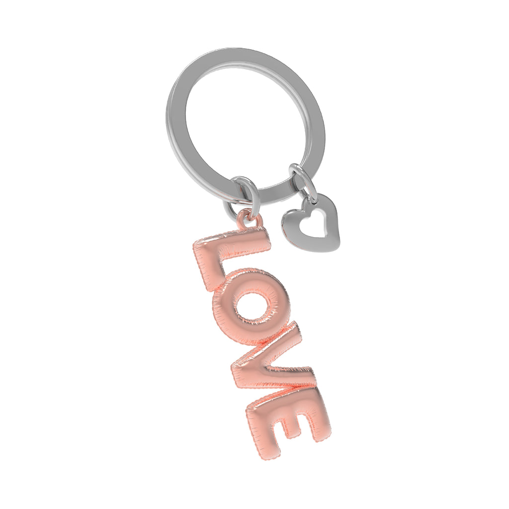 Buy Metalmorphose Love Balloon Keyring | Rose Gold | About Living