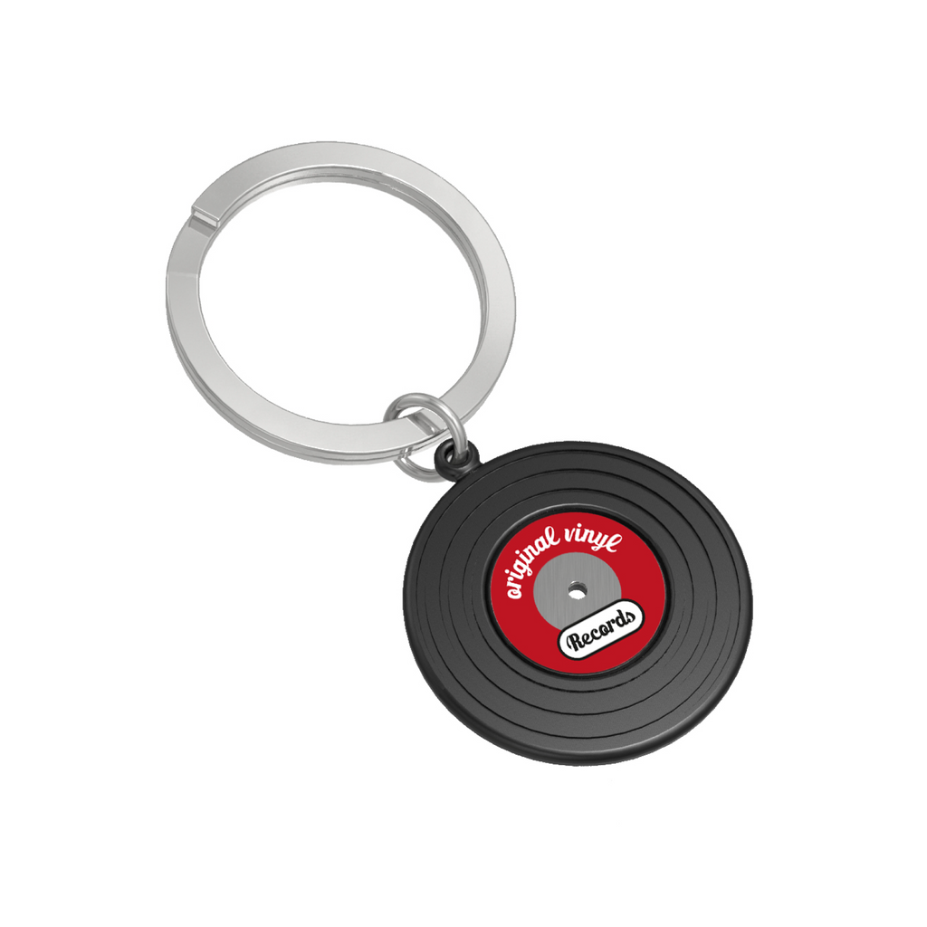 Buy Metalmorphose Vinyl Record Keyring | Black & Red | About Living