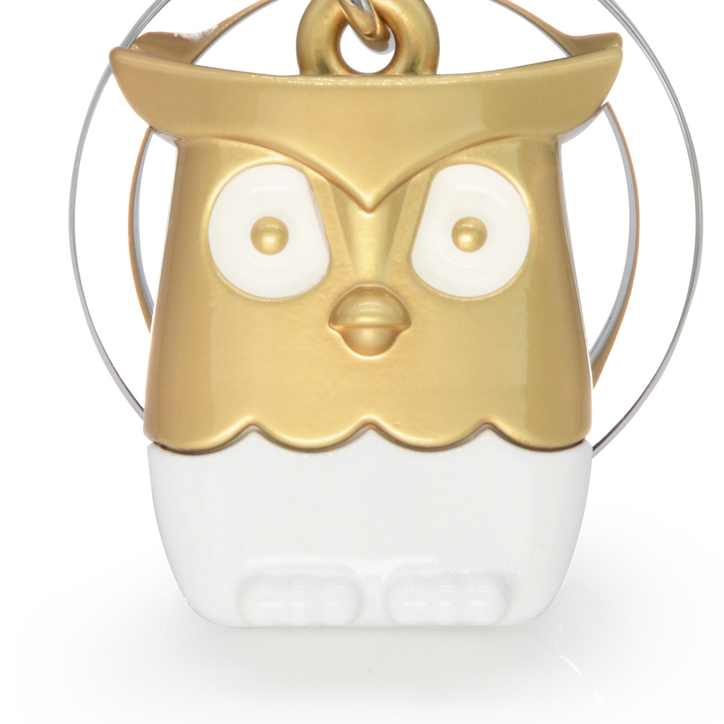 Buy Metalmorphose Owl Keyring | White & Gold | About Living