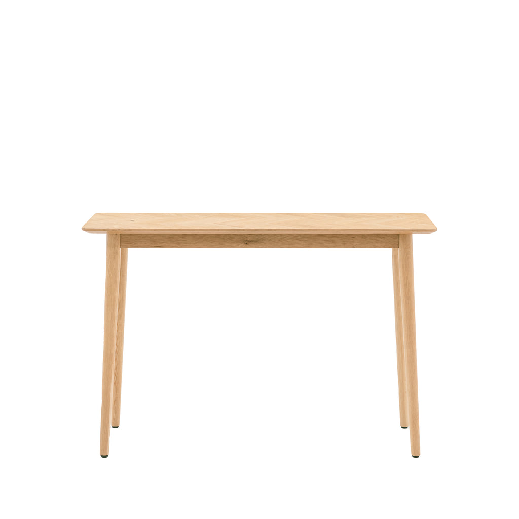 Gallery | Milano Chevron Console Table - Oak – About Living
