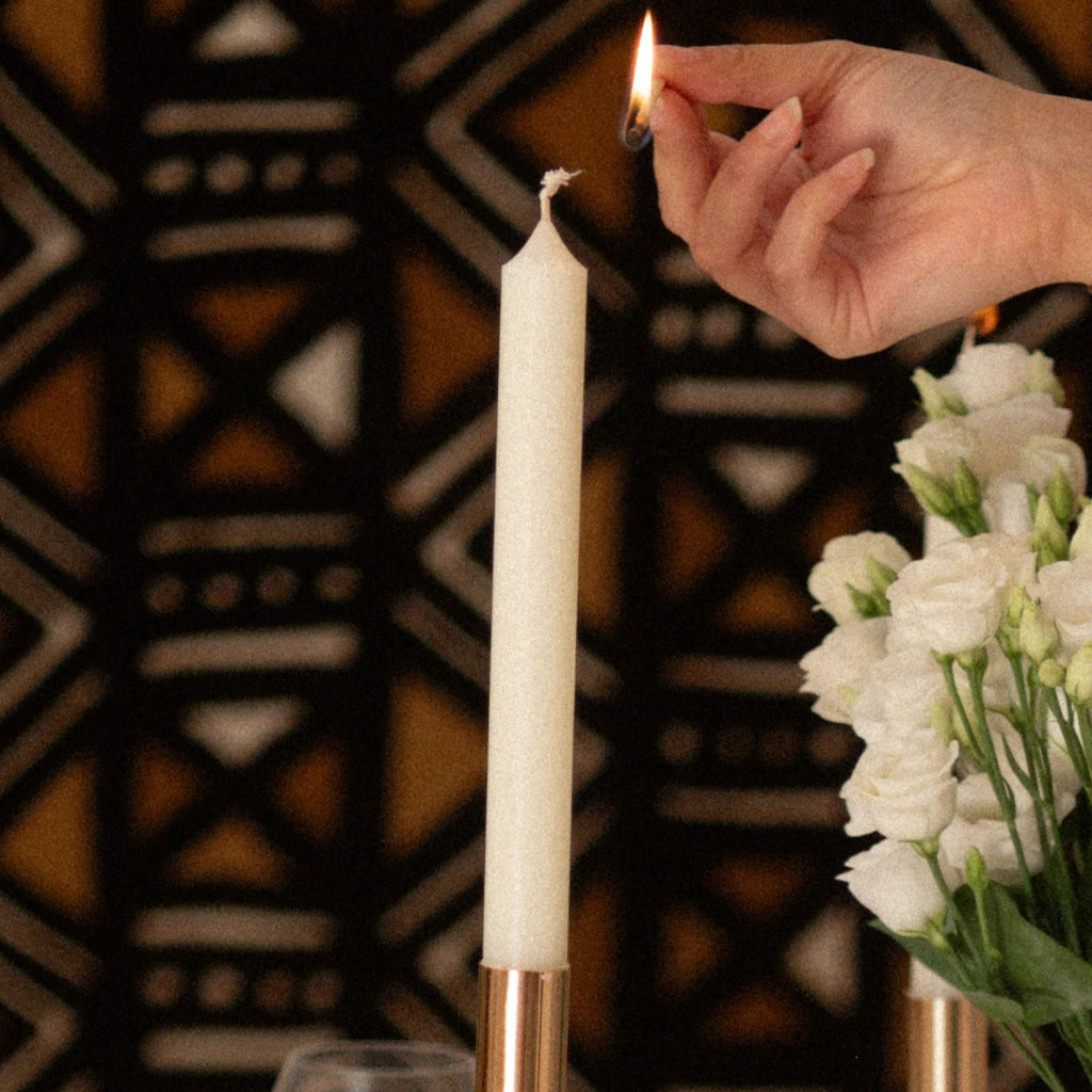 My Jolie Candle | Straight Dinner Candle - White (22cm) – About Living