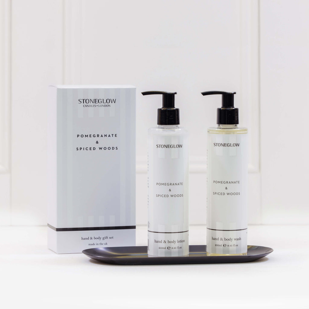 Stoneglow Candles | Modern Classics Hand & Body Gift Set - Pomegranate ...