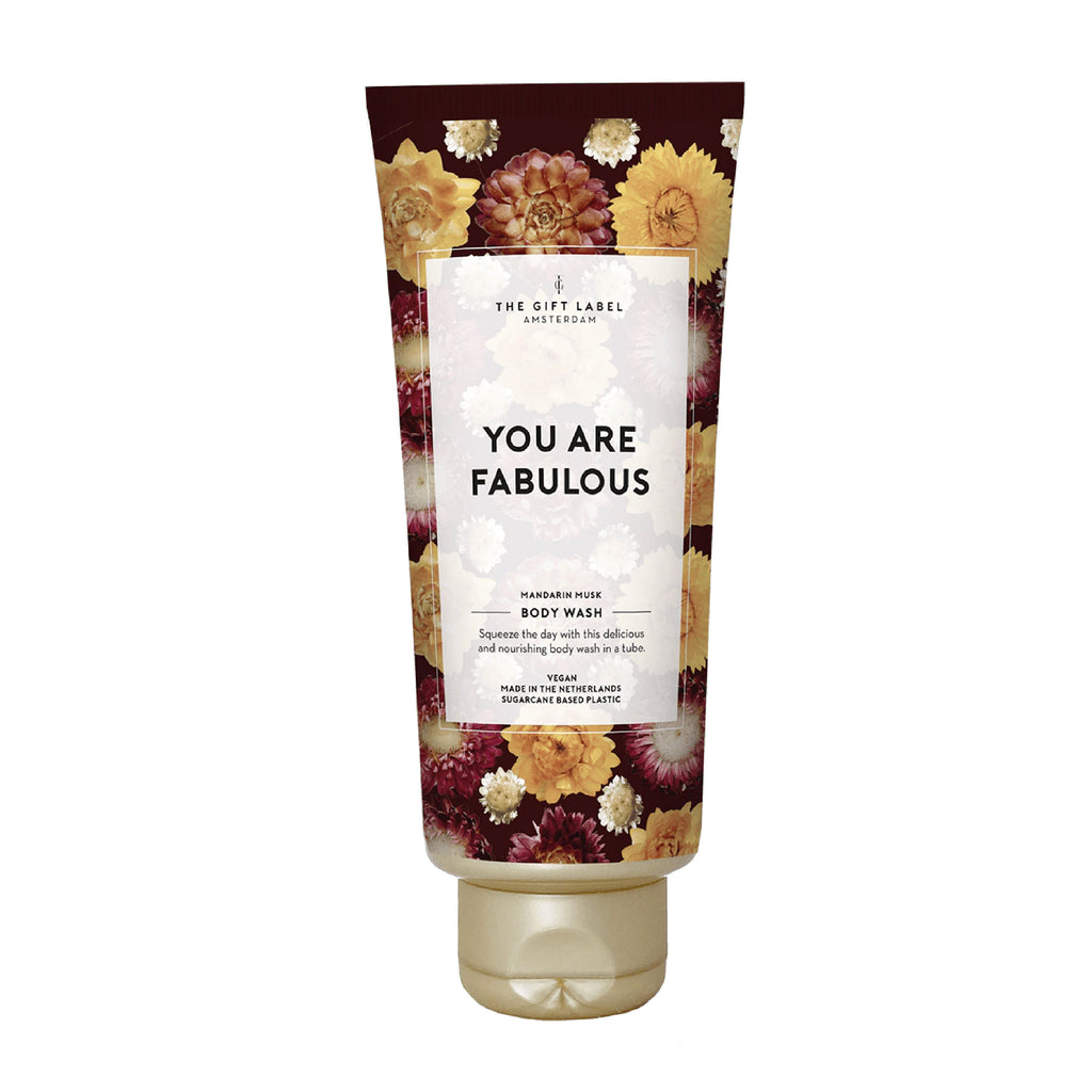 Buy The Gift Label 200ml 'You Are Fabulous' Body Wash Tube - Mandarin ...