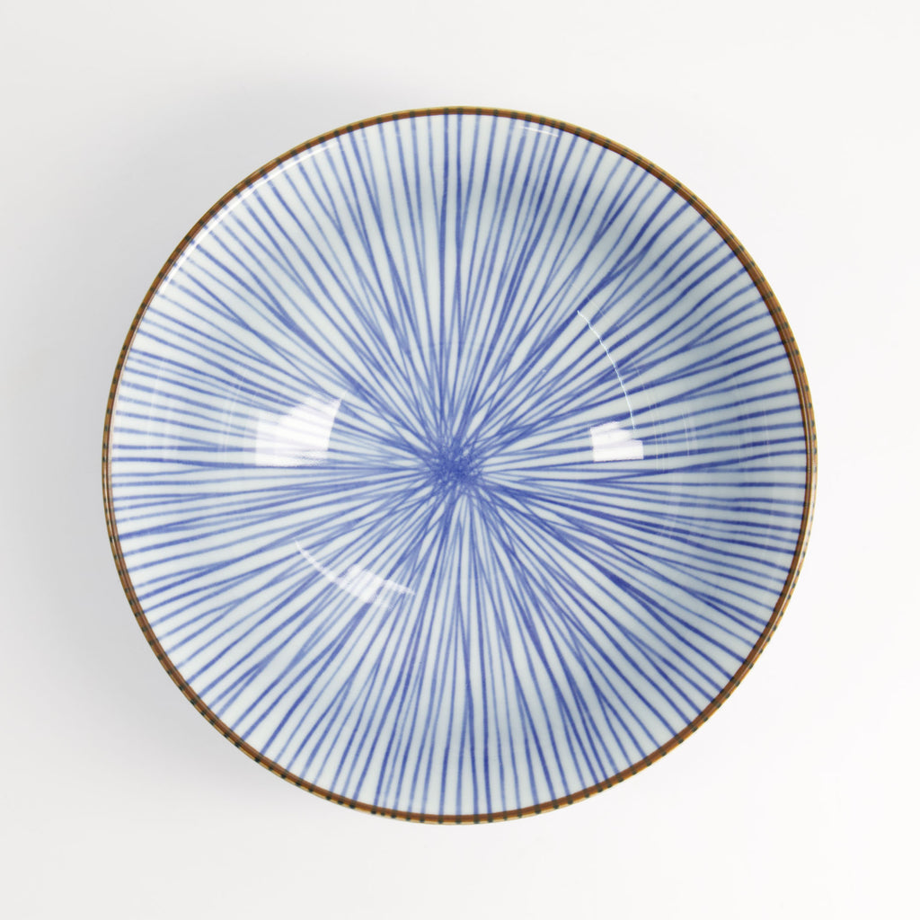 Tokyo Design Studio | Tokusa Ramen Bowl - Blue & White (19cm) – About ...