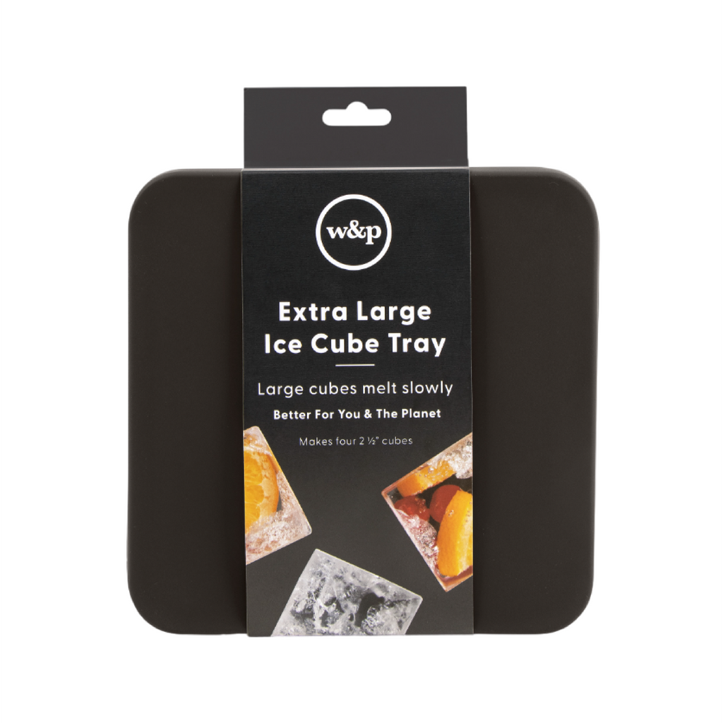 W&P | Extra Large Silicone Ice Cube Tray - Charcoal (4 Cube) – About Living