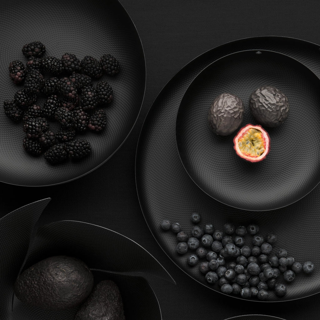 Buy Alessi Round Black Tray by Jasper Morrison | About Living
