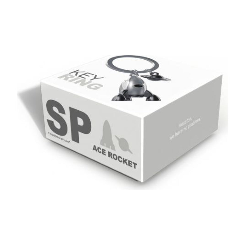Buy Metalmorphose Silver & Grey Rocket Keyring | About Living