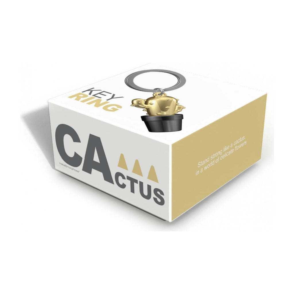 Buy Metalmorphose Gold Cactus Keyring | About Living