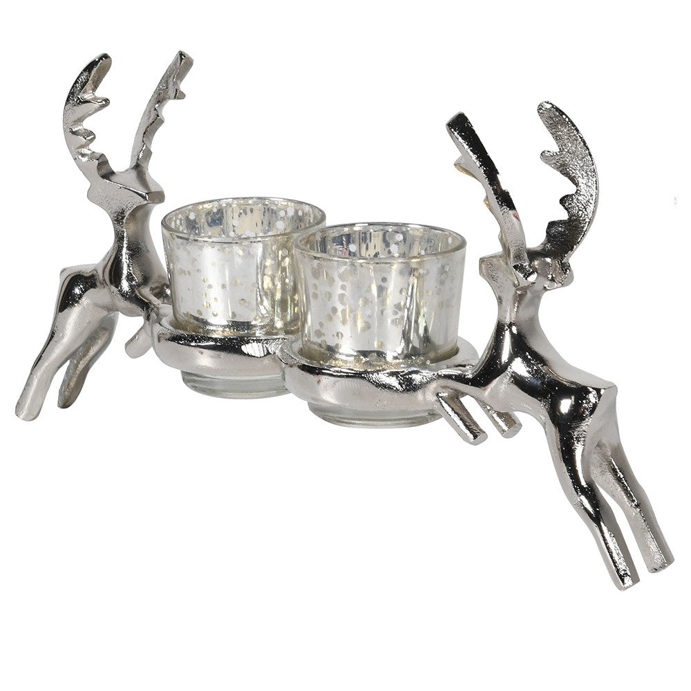 Buy Double Stag Christmas Candle Holder | About Living