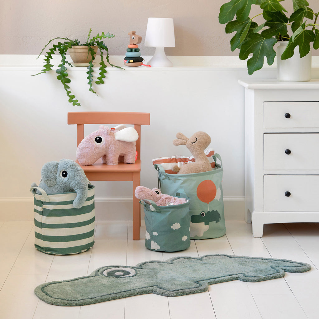 Buy Done by Deer Happy Clouds Storage Basket Set - Green | About Living