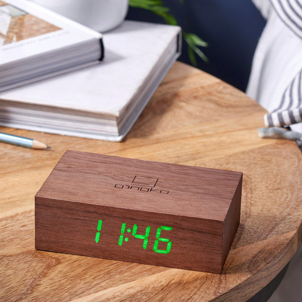 Buy Gingko Walnut Flip Click Alarm Clock | About Living
