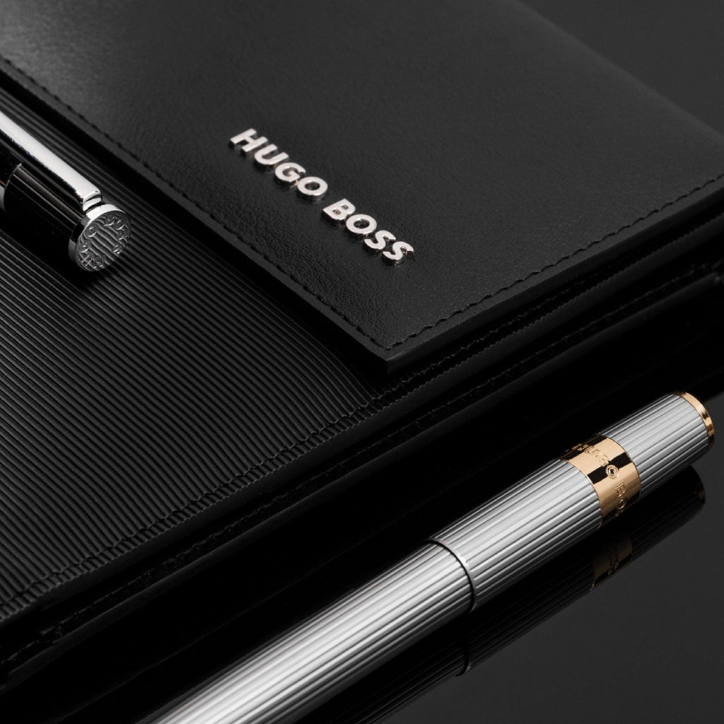 Buy Hugo Boss Silver & Gold Gear Ballpoint Pen | About Living