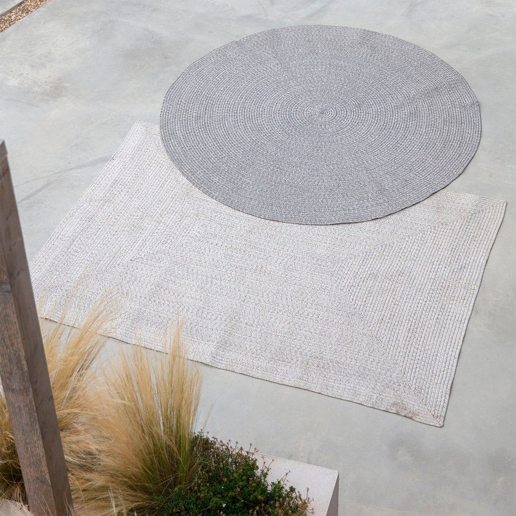 Buy LG Outdoor 180cm Round Grey Outdoor Rug | About Living