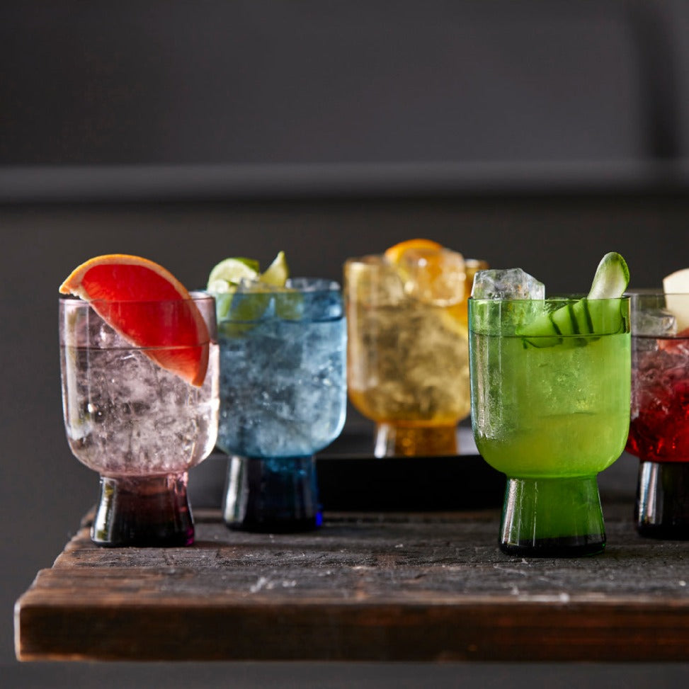 Buy Lyngby Glass Set of 6 30cl Multicolour Glass Tumblers | About Living