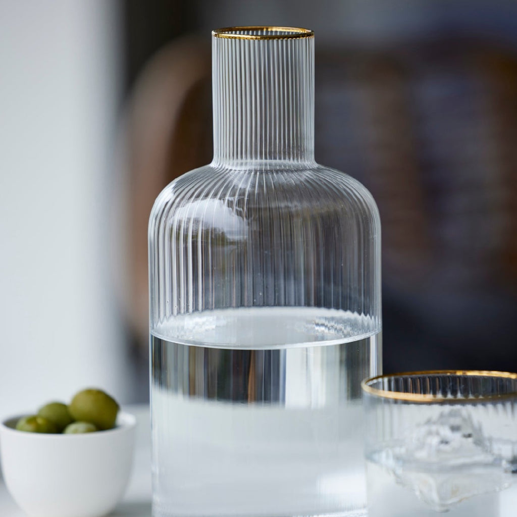 Buy Lyngby Glass 1.5L Palermo Gold Carafe | About Living