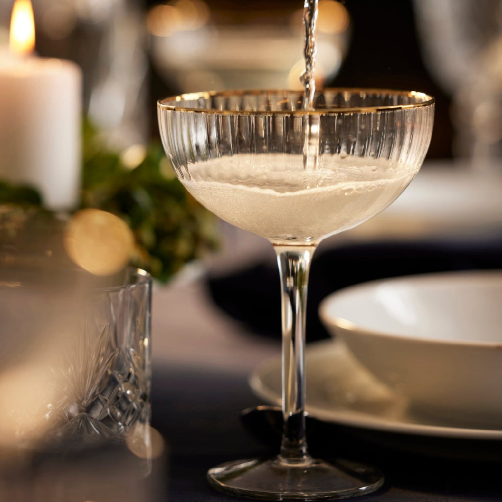 Palermo Gold Cocktail Glasses - Set of 4 | About Living
