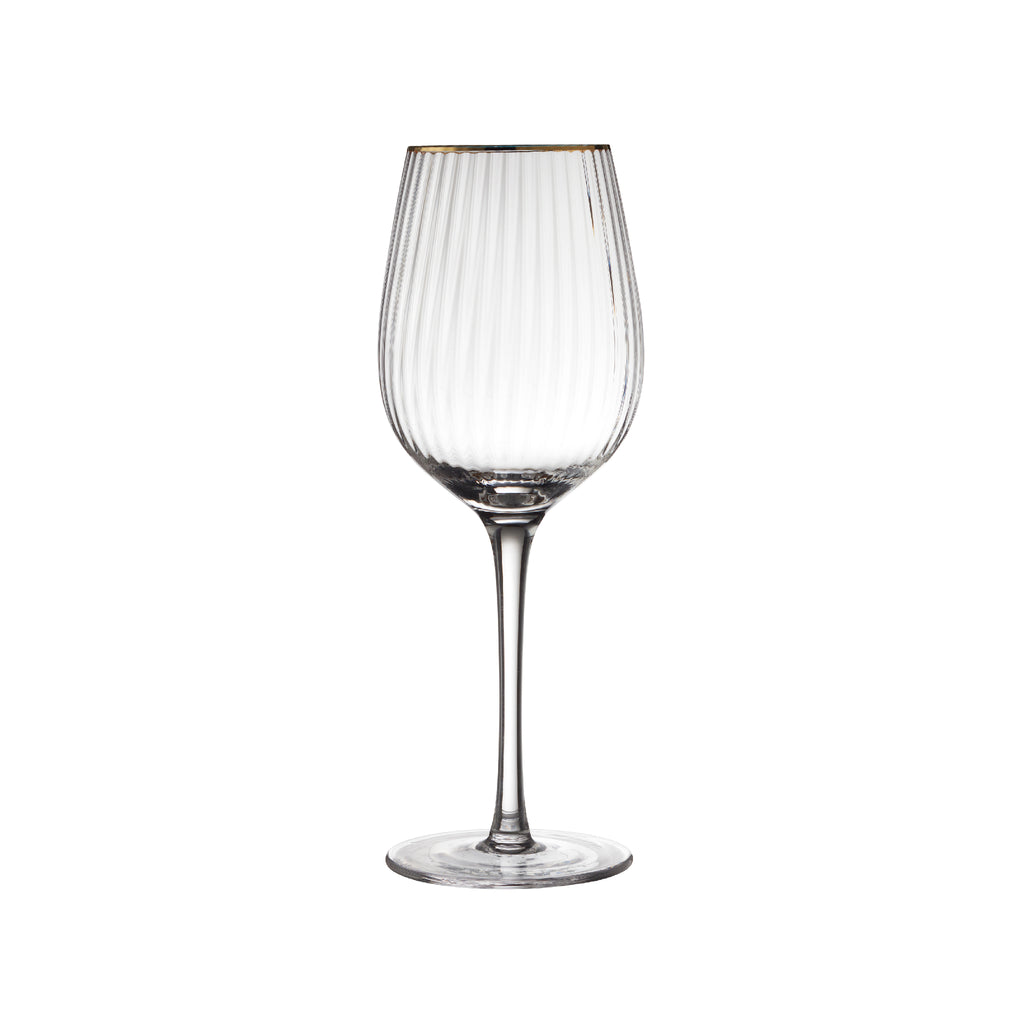 Buy Lyngby Glass Set of 4 Palermo Gold Red Wine Glasses | About Living