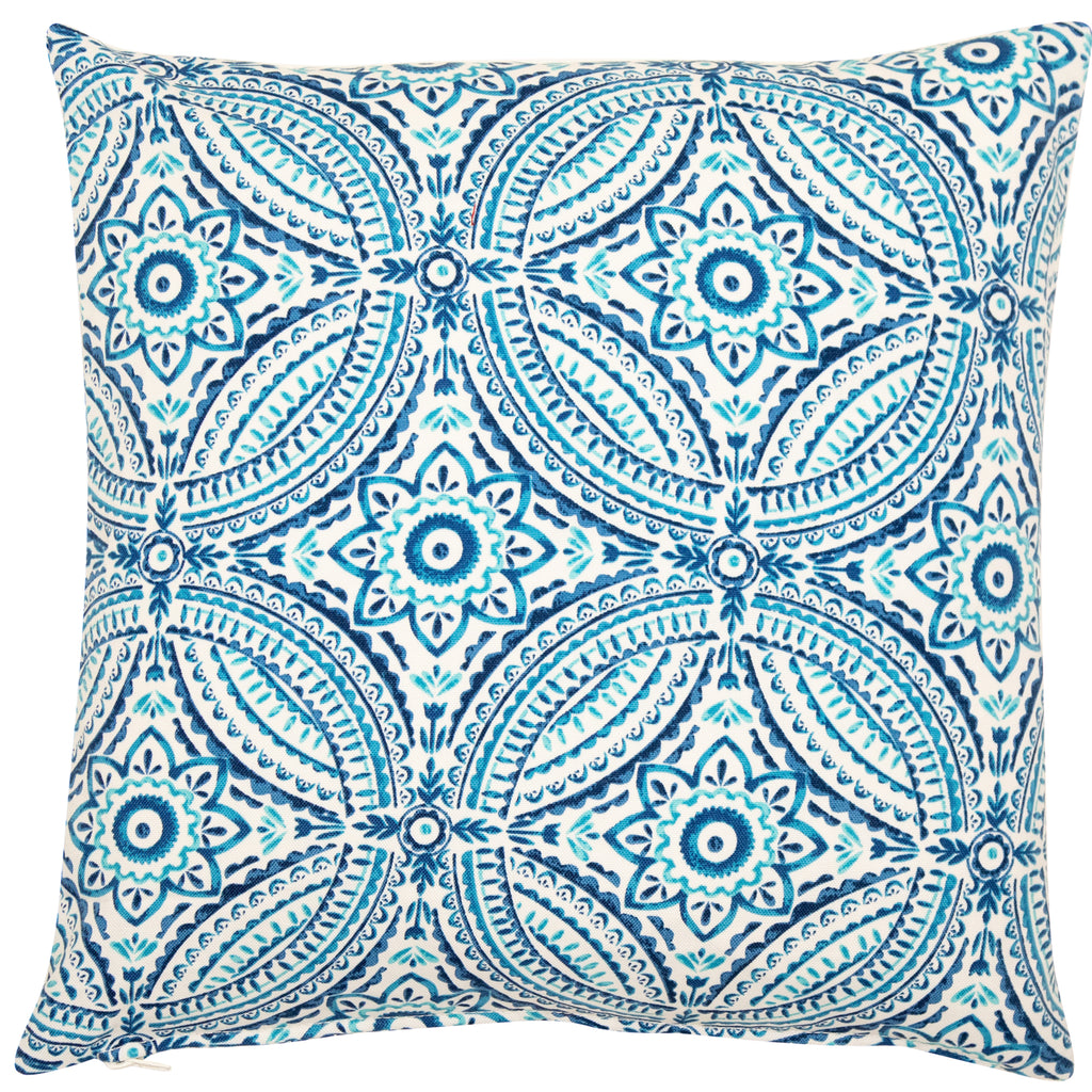 Buy Malini 43x43 Valencia Blue Outdoor Cushion | About Living