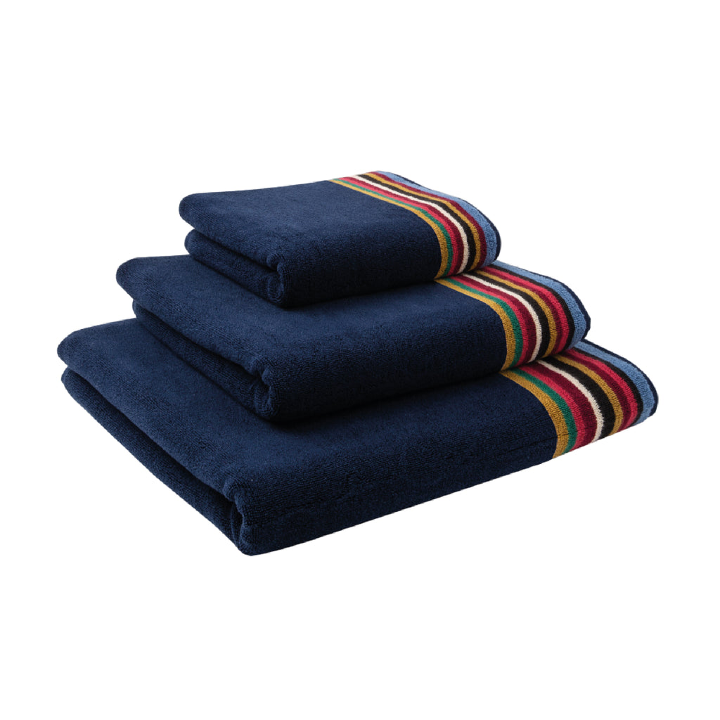 Buy Paul Smith Navy Signature Stripe Towel Set | About Living