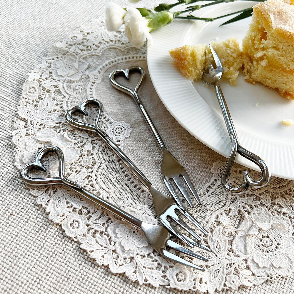 Selbrae House | Love Heart Pastry Forks (Set of 4) – About Living