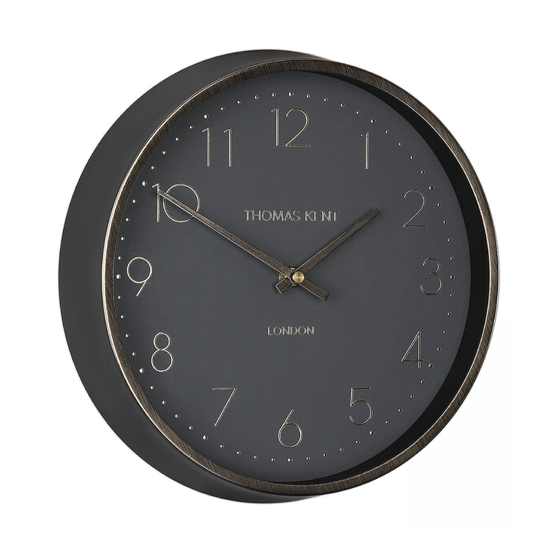 Buy Thomas Kent 10'' Black Hampton Wall Clock | About Living