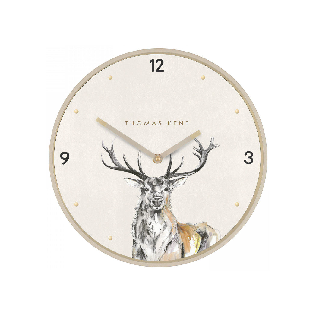 Buy Thomas Kent 12'' Wild Stag Wall Clock | About Living