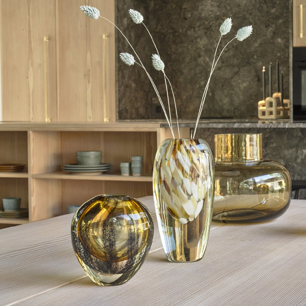 Buy Villa Collection 21cm Rose Glass Otea Vase | About Living